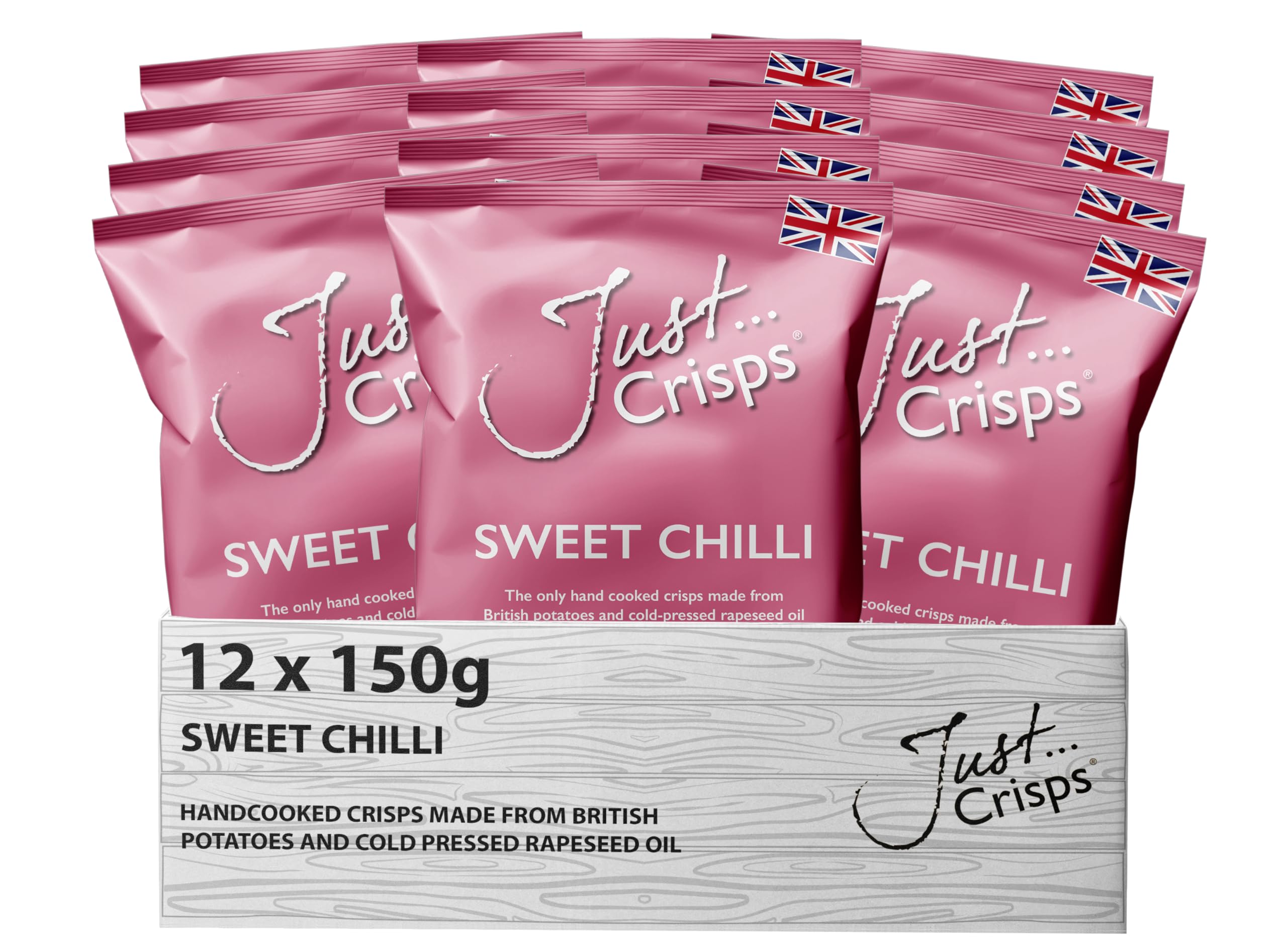 Sweet Chilli Crisps 150g (Case of 12) – Just Crisps Ltd