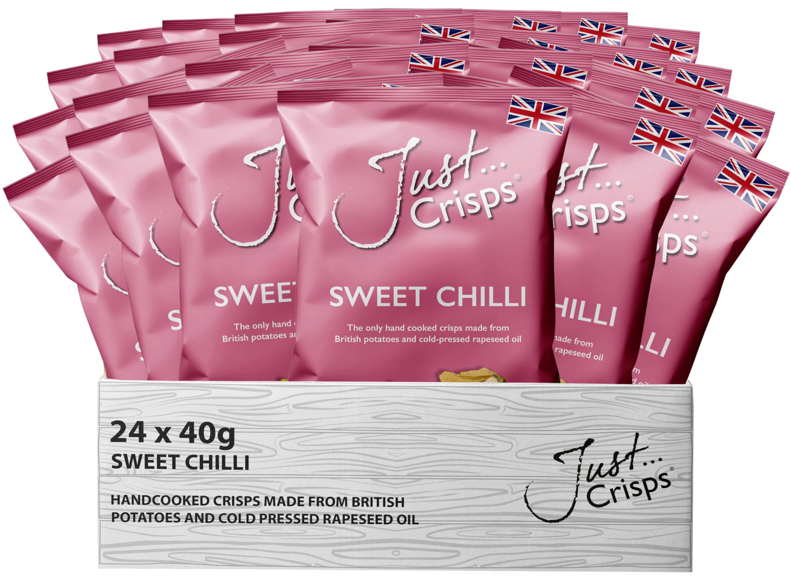 Sweet Chilli Crisps 40g (Case of 24) – Just Crisps Ltd